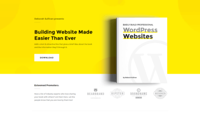 Bright and Bold Landing Page Template to Offer an eBook – Ultimate ...