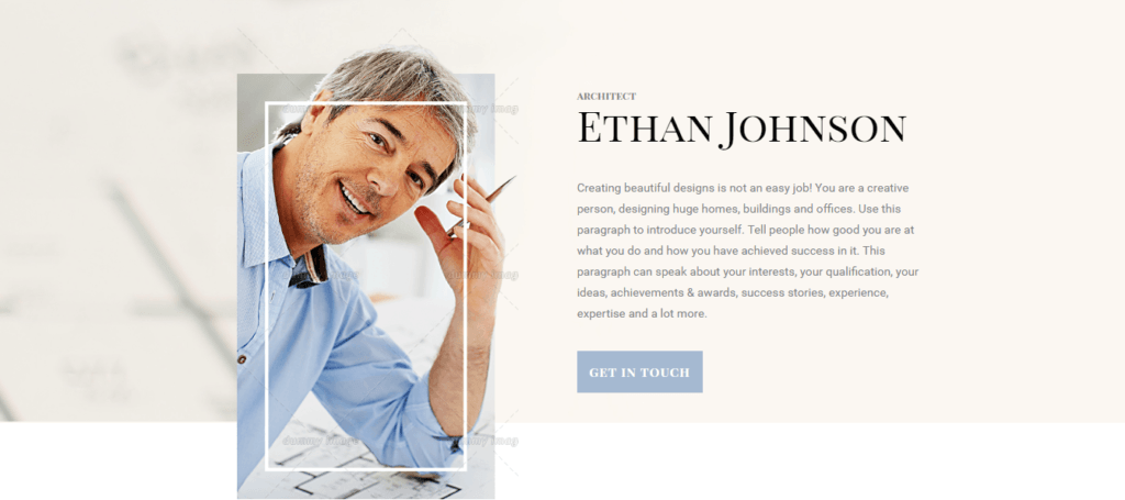 Beautiful Landing Page Template for a Personal Profile – Ultimate ...