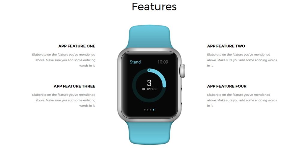 A Simple Page Template to Introduce a Mobile Application – Ultimate ...