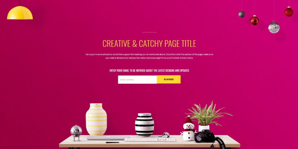 A Conversion oriented Bright and Bold Subscription page Template ...