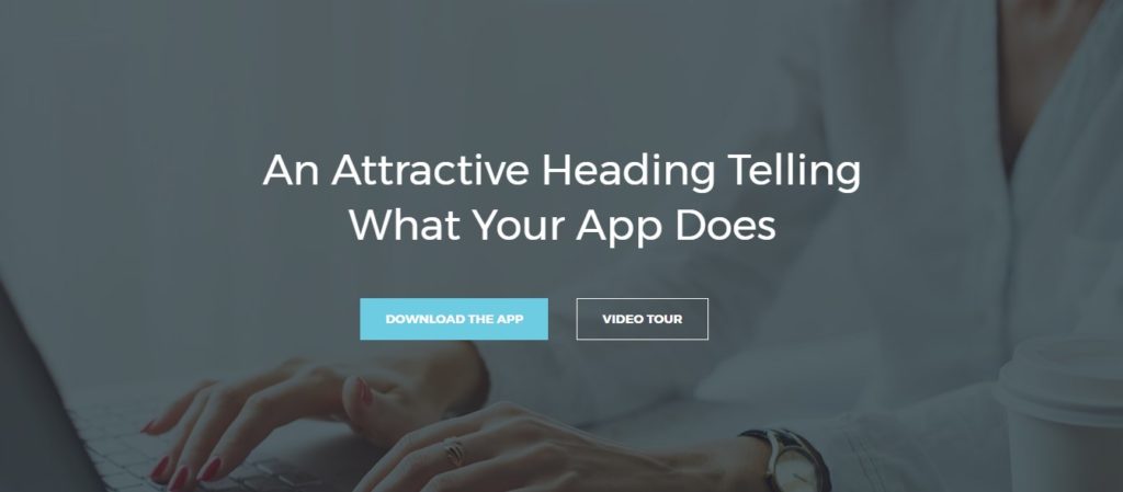 A Simple Page Template to Introduce a Mobile Application – Ultimate ...
