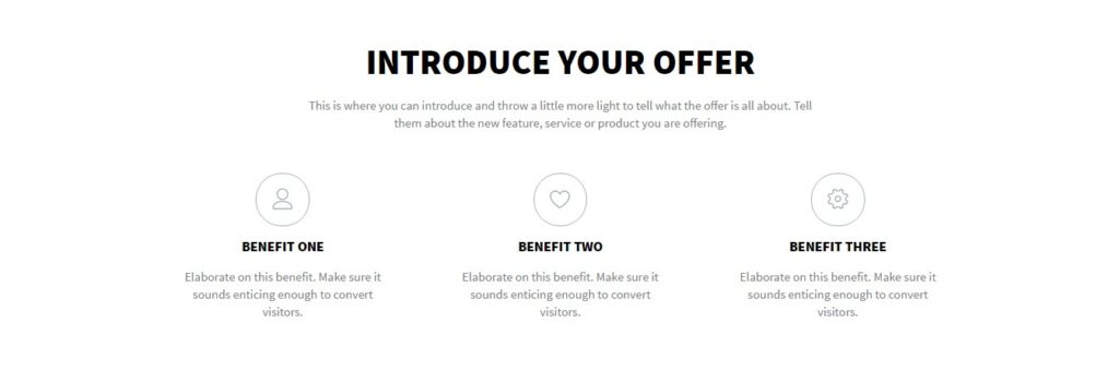 A Simple Business-Like Page Template for a Special Offer – Ultimate ...