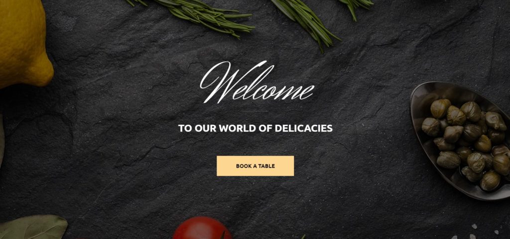 An Exquisite and Tempting Page Template for your Restaurant – Ultimate ...