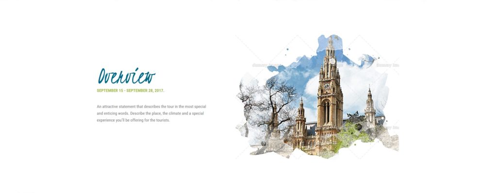 A Sensational Landing Page Template for Tourism - Ultimate Addons for ...