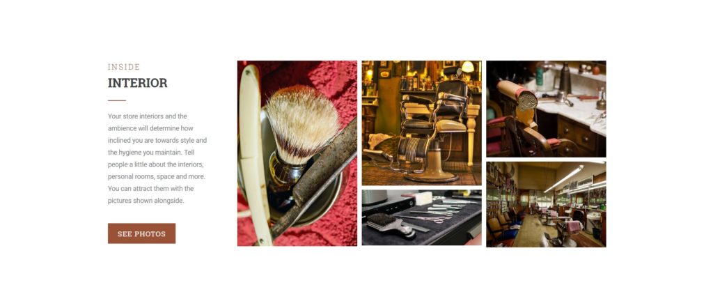 A Stylish and Happening Page Template for a Grooming or a Barber Shop ...