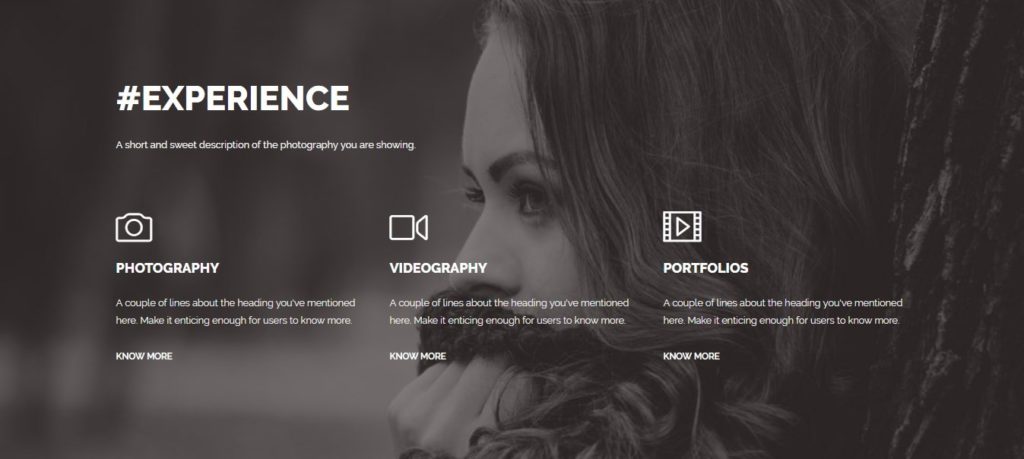 A Professional Detailed Page Template for a Photographer – Ultimate ...