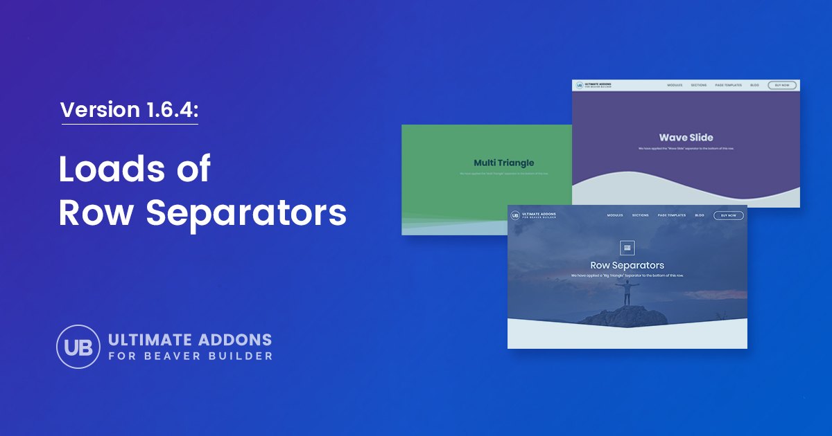 Version 1.6.4: Loads of Row Separators with Improved Google Maps ...