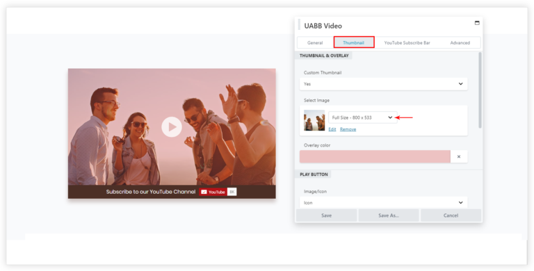 How to Set Thumbnail Image for Video? – Ultimate Addons for Beaver Builder