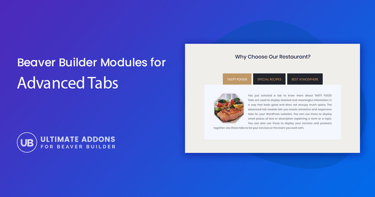 Advanced Tabs for Beaver Builder – Ultimate Addons for Beaver Builder