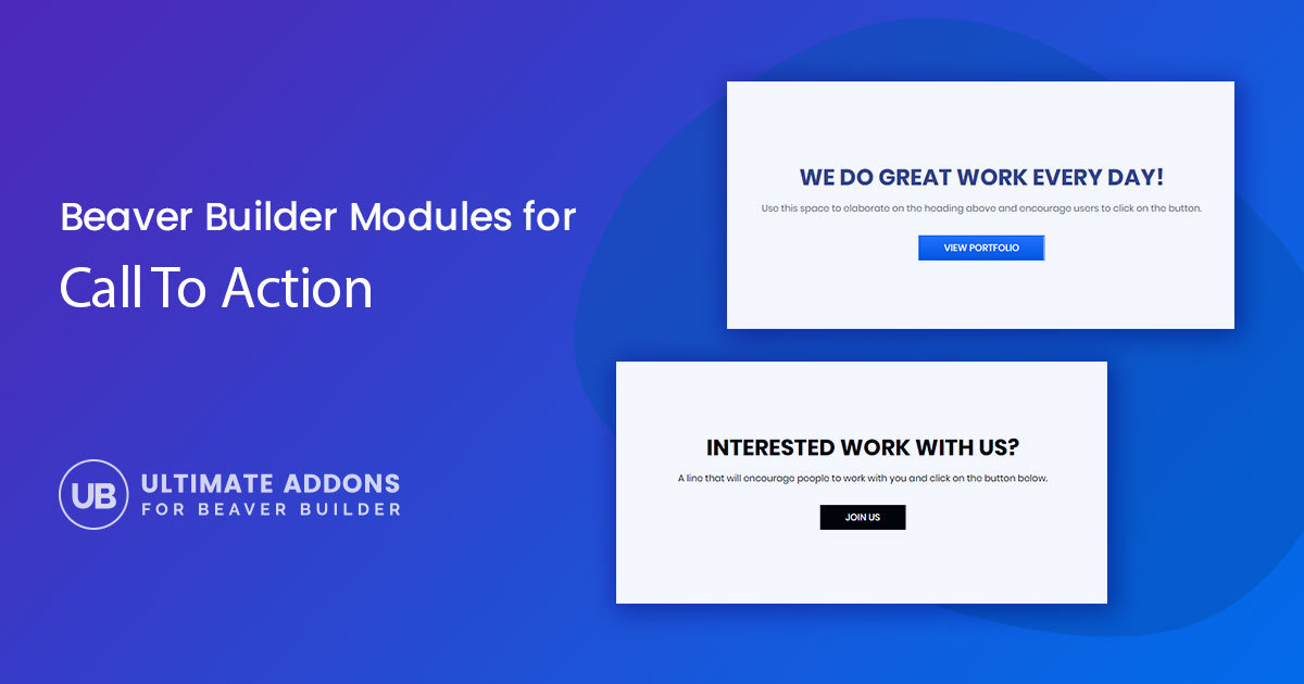 Call To Action Module for Beaver Builder – Ultimate Addons for Beaver Builder