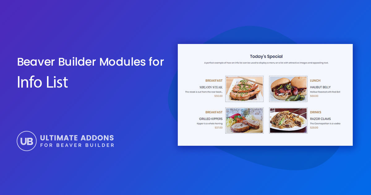 Info List Modules for Beaver Builder – Ultimate Addons for Beaver Builder