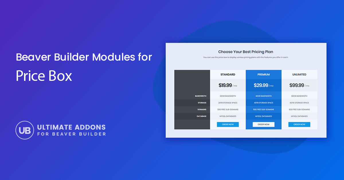 WordPress Pricing Table Modules for Beaver Builder – Ultimate Addons ...