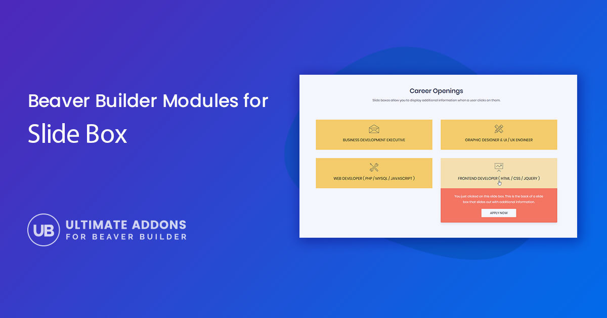 Slide Box Module for Beaver Builder – Ultimate Addons for Beaver Builder