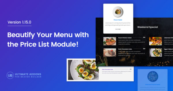 Display Exquisite Menus with UABB’s Price List Module! – Ultimate ...