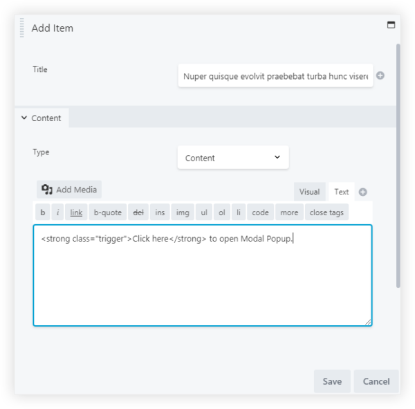 How To Trigger A Modal Popup On The Click Of An Interactive Banner 2 And From A Text Of Any