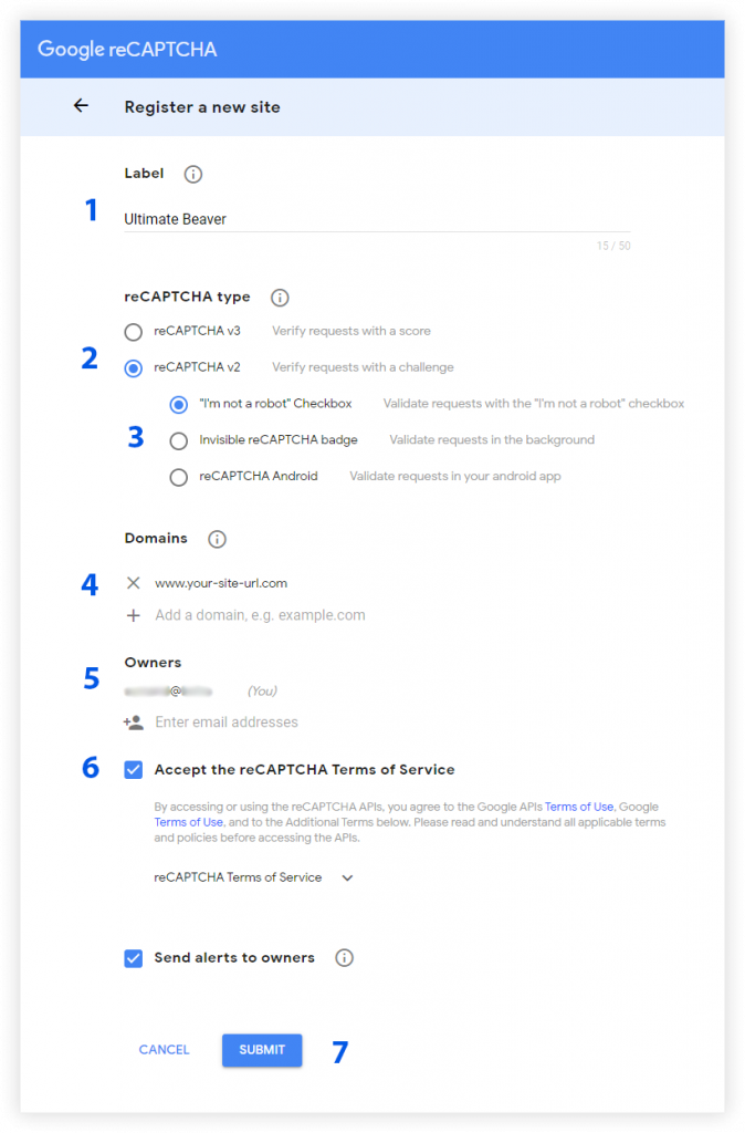 Google reCAPTCHA v2 and v3 in Contact Form and User Registration Form for Beaver Builder ...