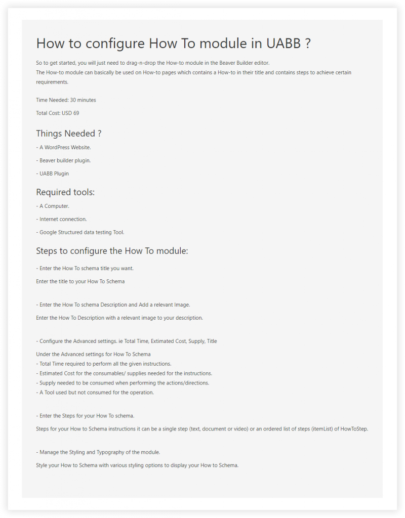 Introducing the How-to Schema Module for Beaver Builder! – Ultimate ...