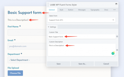 WP Fluent Forms Styler – Ultimate Addons for Beaver Builder